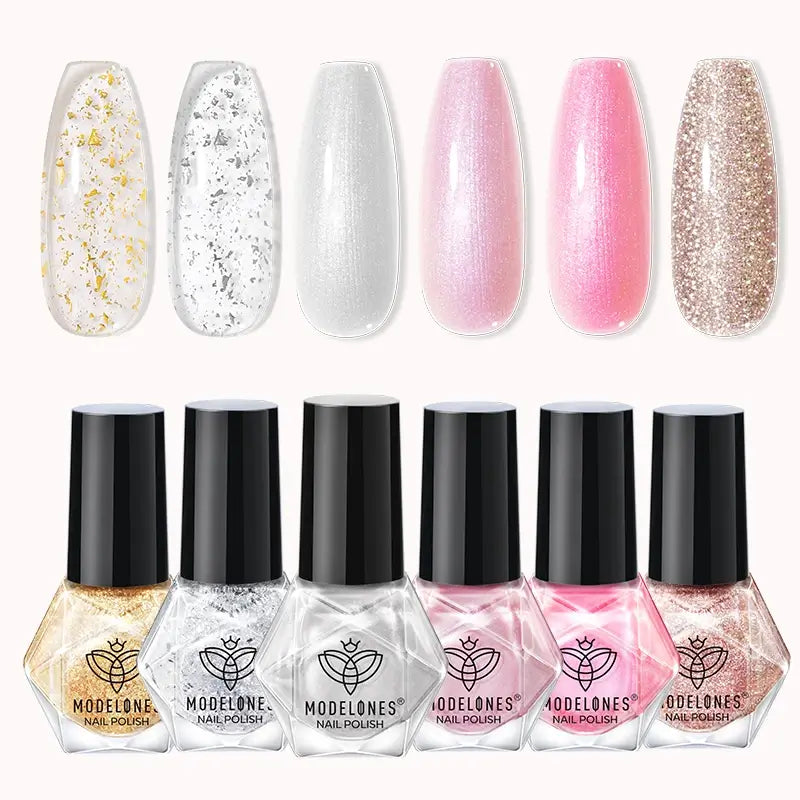 Pixie Dust 6 Colors Nail Polish Set 5ml Modelones Modelones 5194