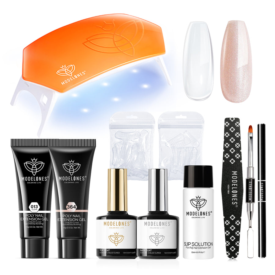 Modelones Poly Nail Gel Kit With Slip Solution Extension Builder ...
