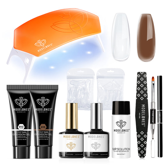 Modelones Poly Nail Gel Kit With Slip Solution Extension Builder ...