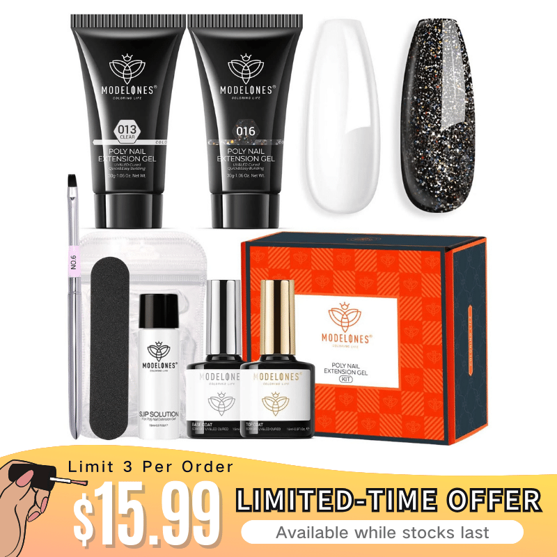 Modelones Poly Nail Gel Kit With Slip Solution Extension Builder ...