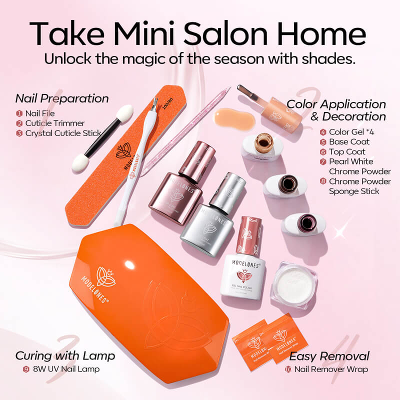 Take Mini Salon Home! New Era Gel Polish Kit by Modelones