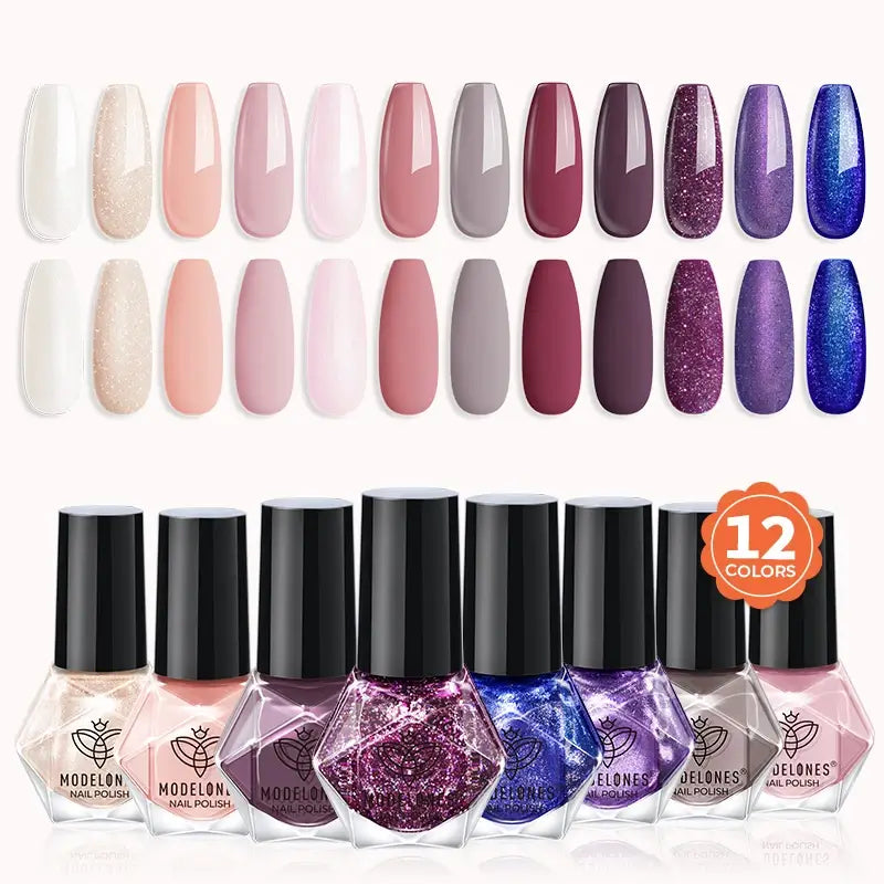 A Nice Day - 12 Colors Nail Polish Set 5ml | Modelones – MODELONES