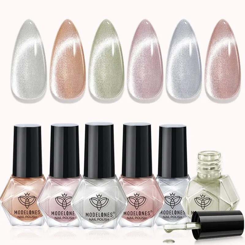 Rime - 6 Colors Nail Polish Set with Magnet | Modelones – MODELONES