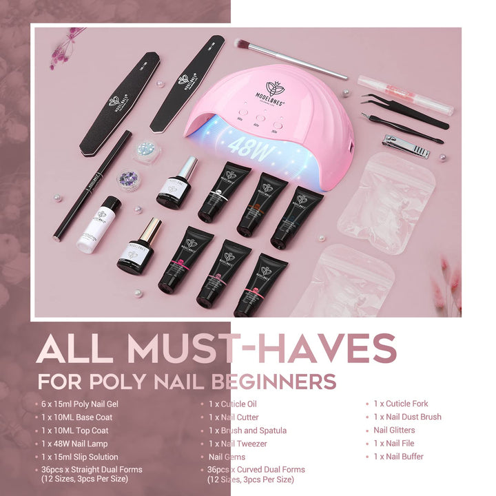 Poly Nail Gel, Polygel Nails, Polygel Nails Kit | Modelones