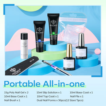 Modelones Poly Nail Gel Kit With Slip Solution Extension Builder ...