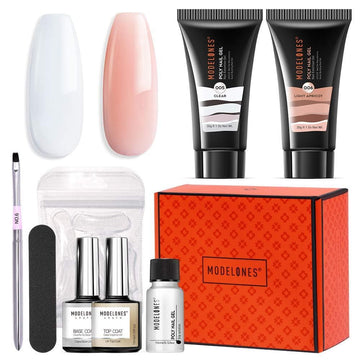 Modelones Poly Nail Gel Kit With Slip Solution Extension Builder ...