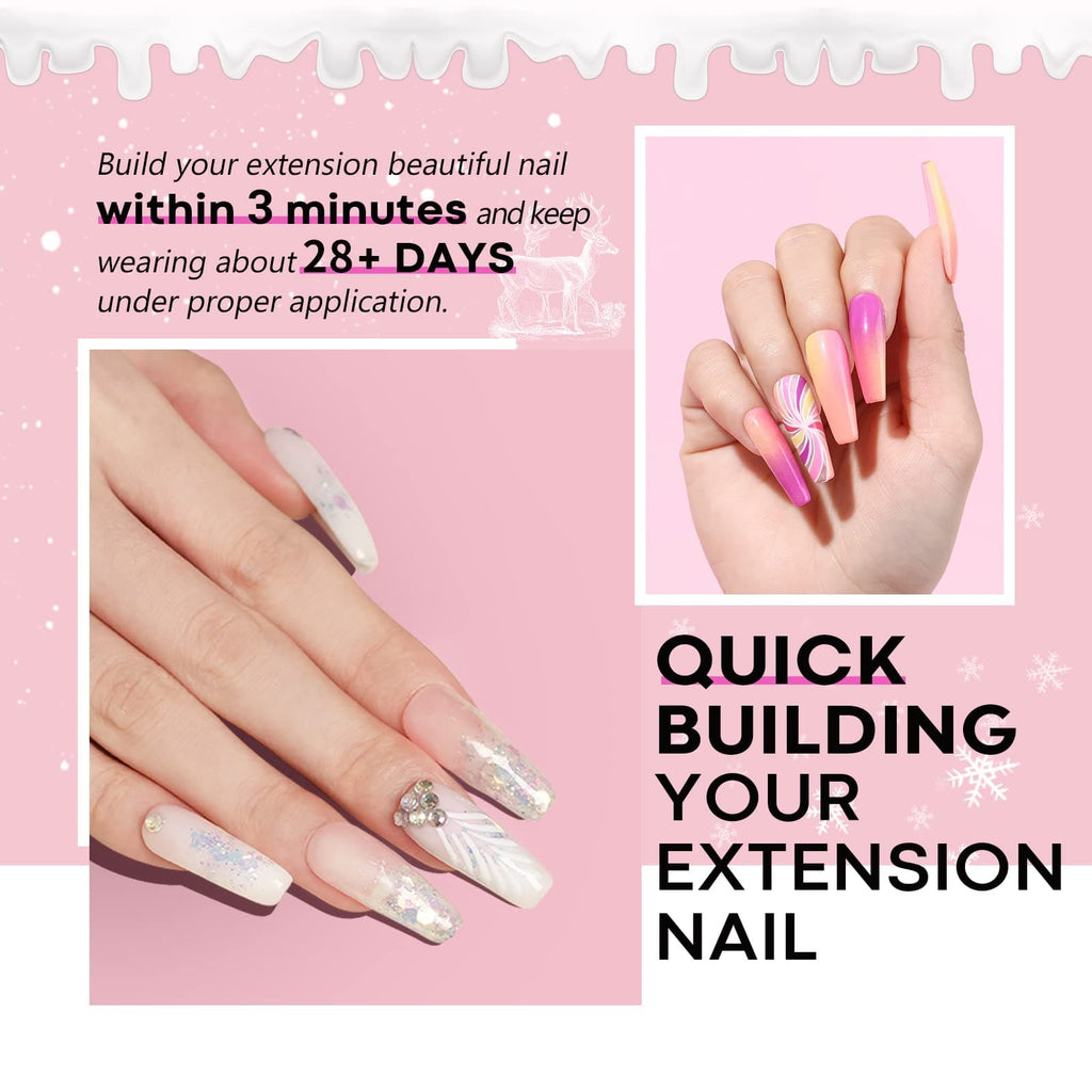 Dry Rose - 13Pcs Colors Poly Nail Gel Kit - MODELONES.com